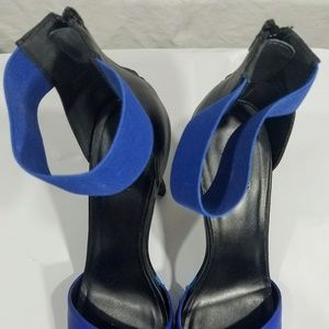 Beau + Ashe | Shoes | New Beau Ashe Royal Blue Black Heel Sz 9 | Poshmark